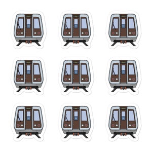 Washington Metro Train Sticker - Etsy
