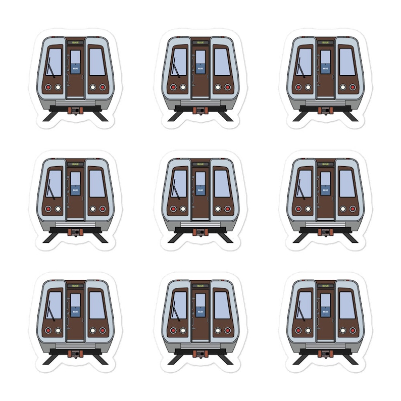 Washington Metro Train Sticker - Etsy