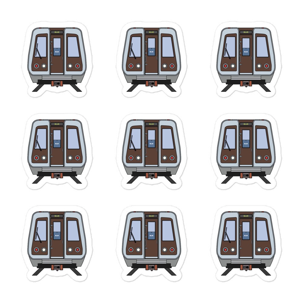 Washington Metro Train Sticker - Etsy