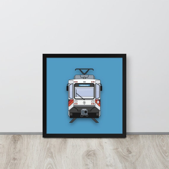 Portland MAX Light Rail Train Type 1 Wall Art - Etsy