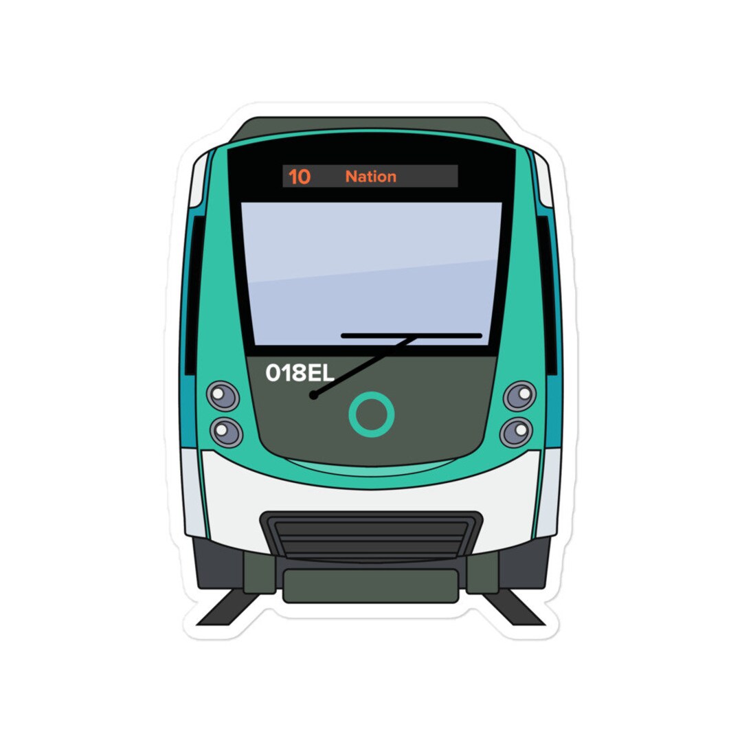 Paris Métro Train Sticker - Etsy