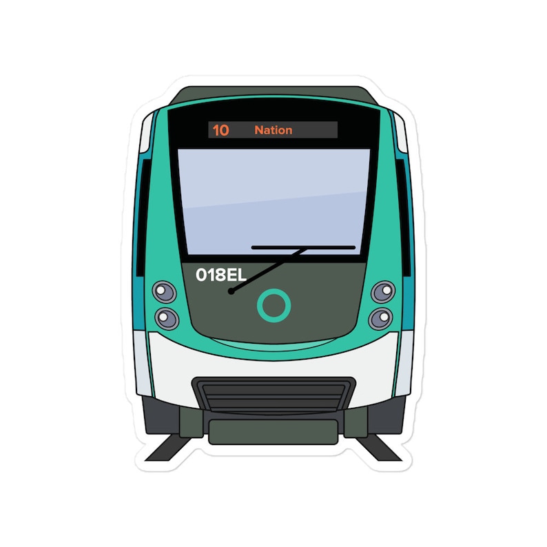 Paris Métro Train Sticker - Etsy