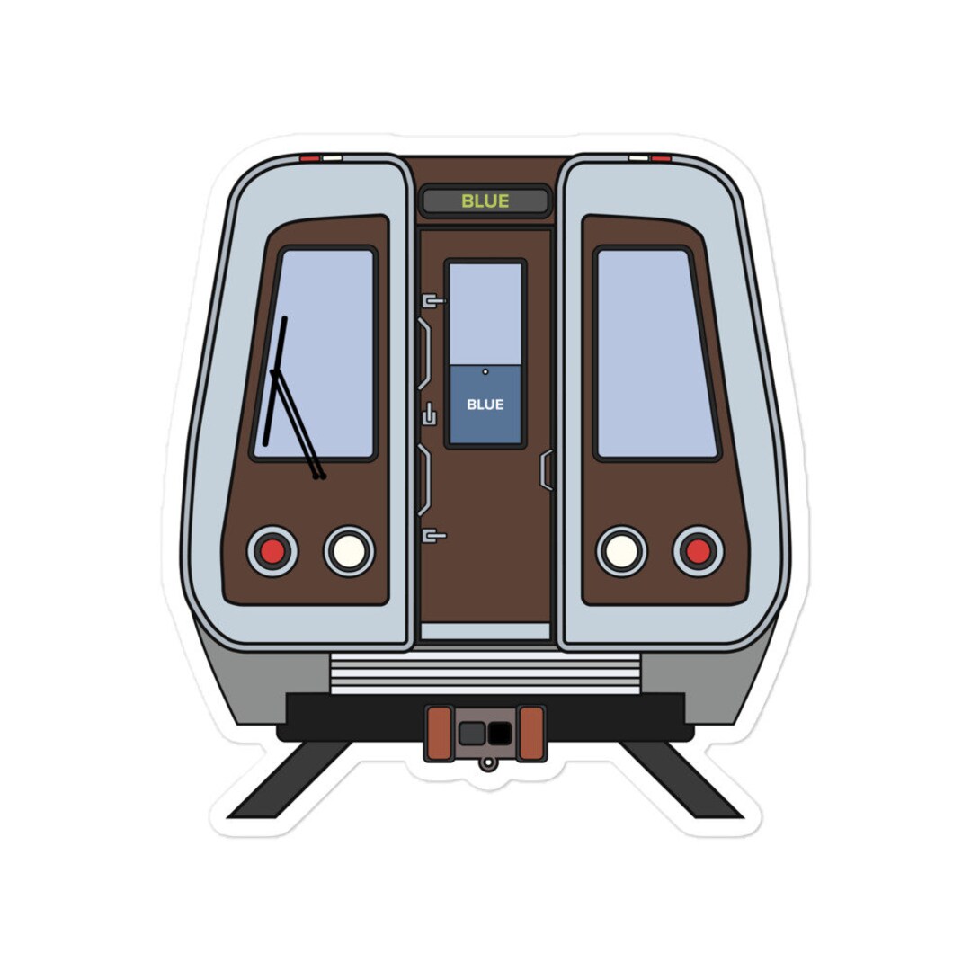 Washington Metro Train Sticker - Etsy