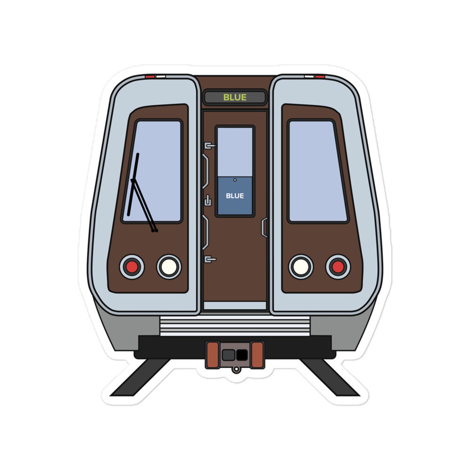 Washington Metro Train Sticker - Etsy