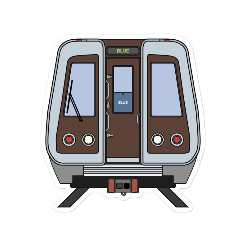 Washington Metro Train Sticker - Etsy