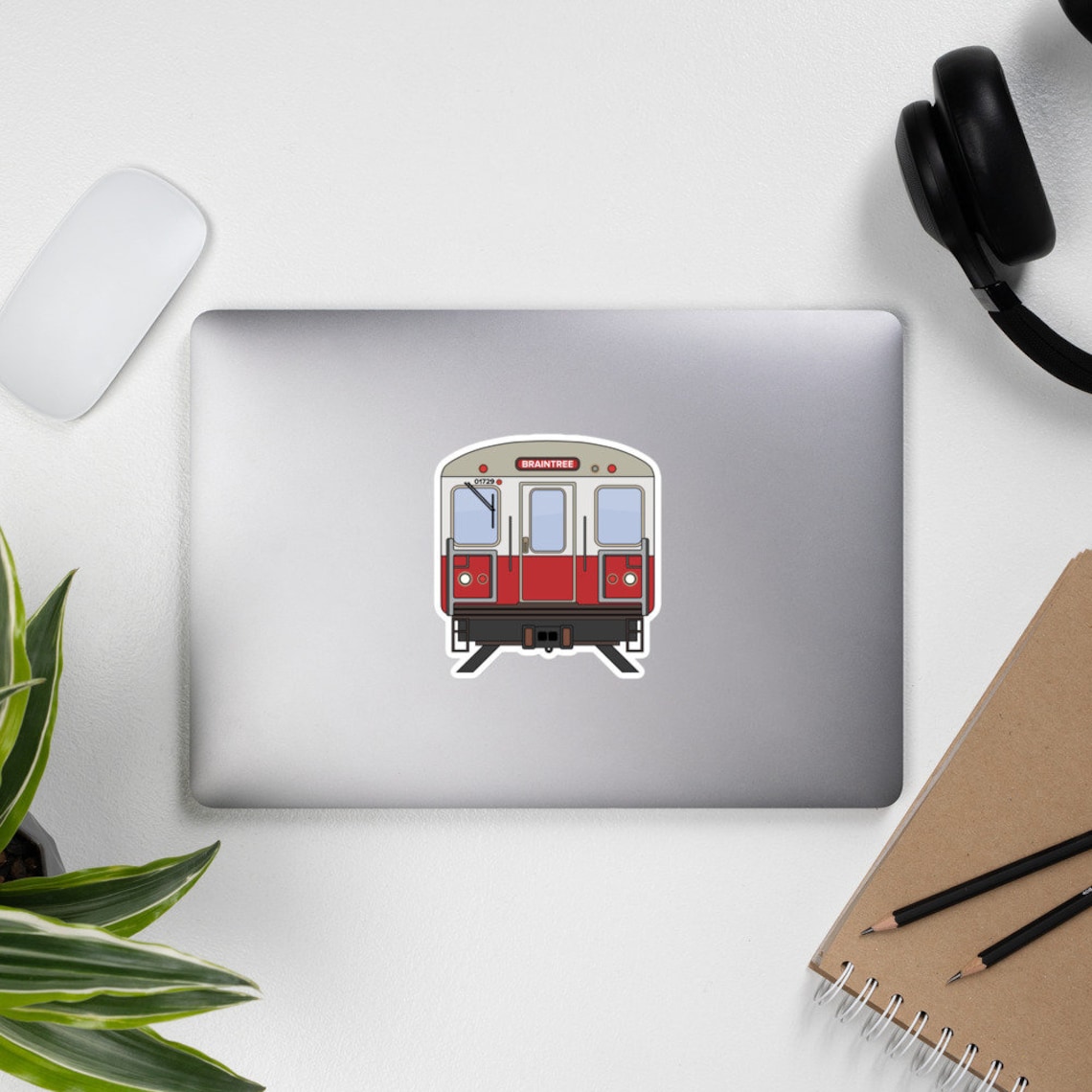 Boston T Subway Train Red Line Sticker - Etsy