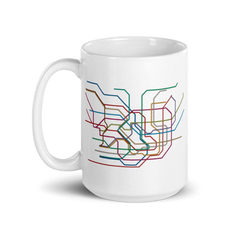 Tokyo Metro & Toei Subway Transit Map Mug | Etsy