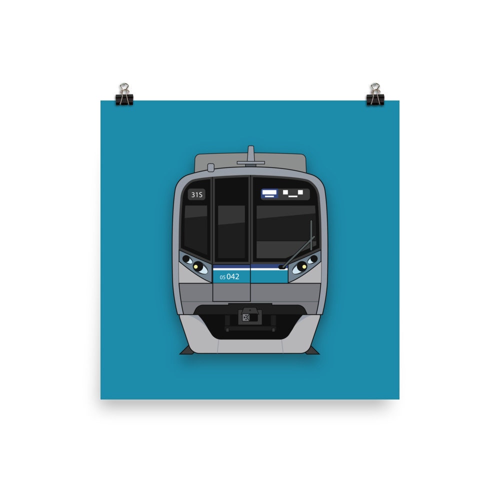 Tokyo Metro Train Tozai Line 05 Series Wall Art - Etsy