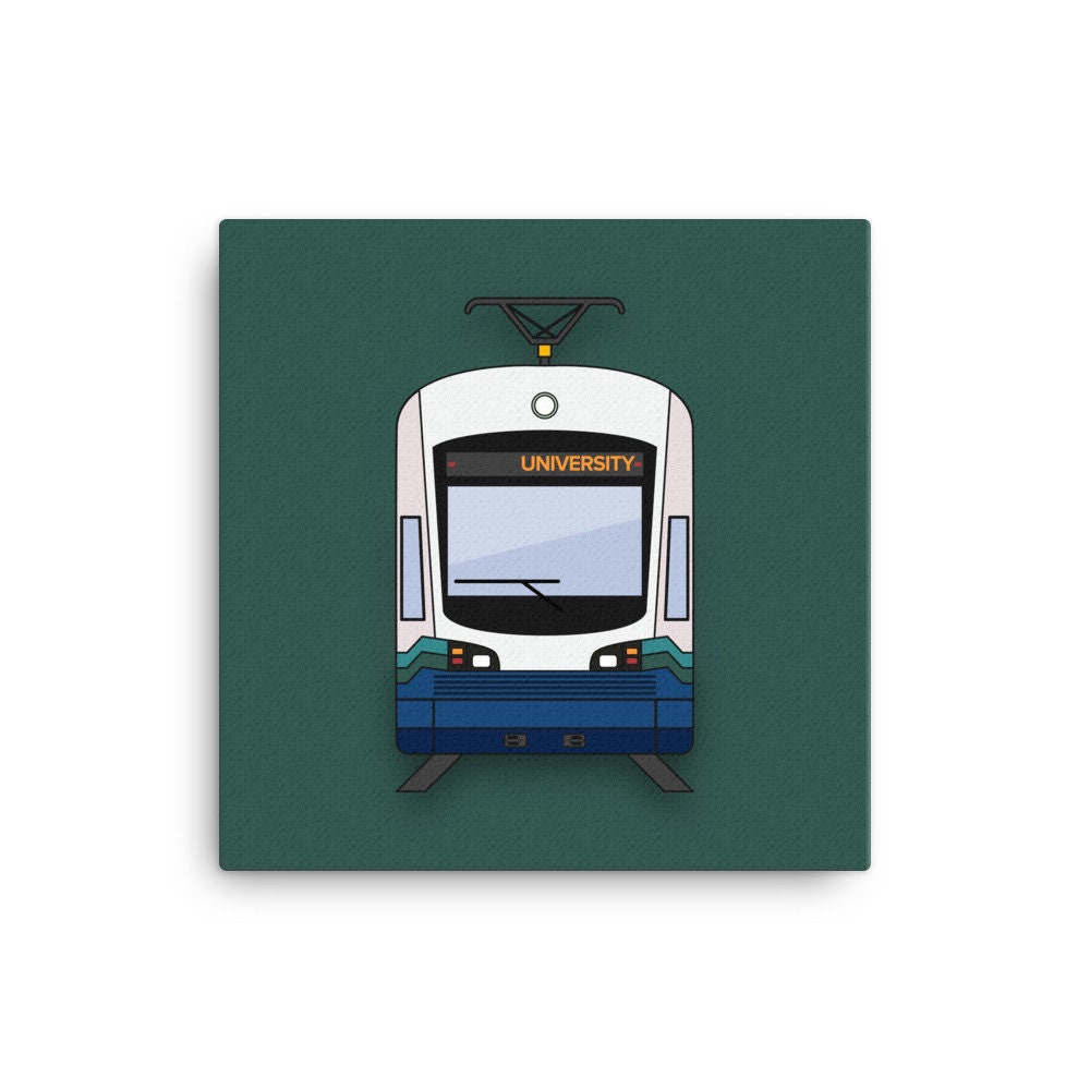 Seattle Link Light Rail Train Wall Art - Etsy