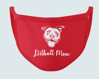 Pit Bull Face Mask Pit Bull Mom Face Mask Pitbull Face Mask - Etsy