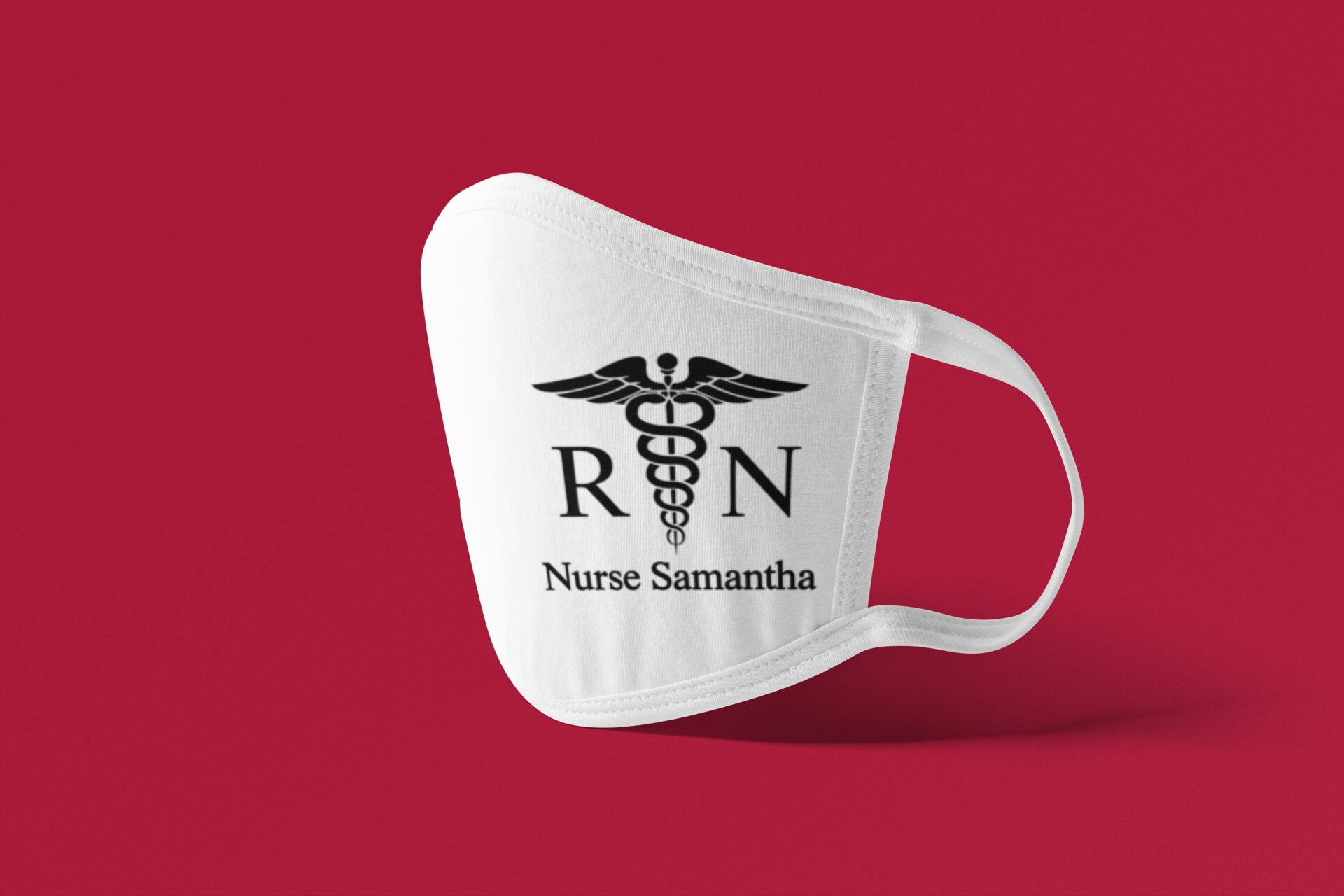 Personalized RN Nurse Face Mask Custom Name On RN Face Mask | Etsy