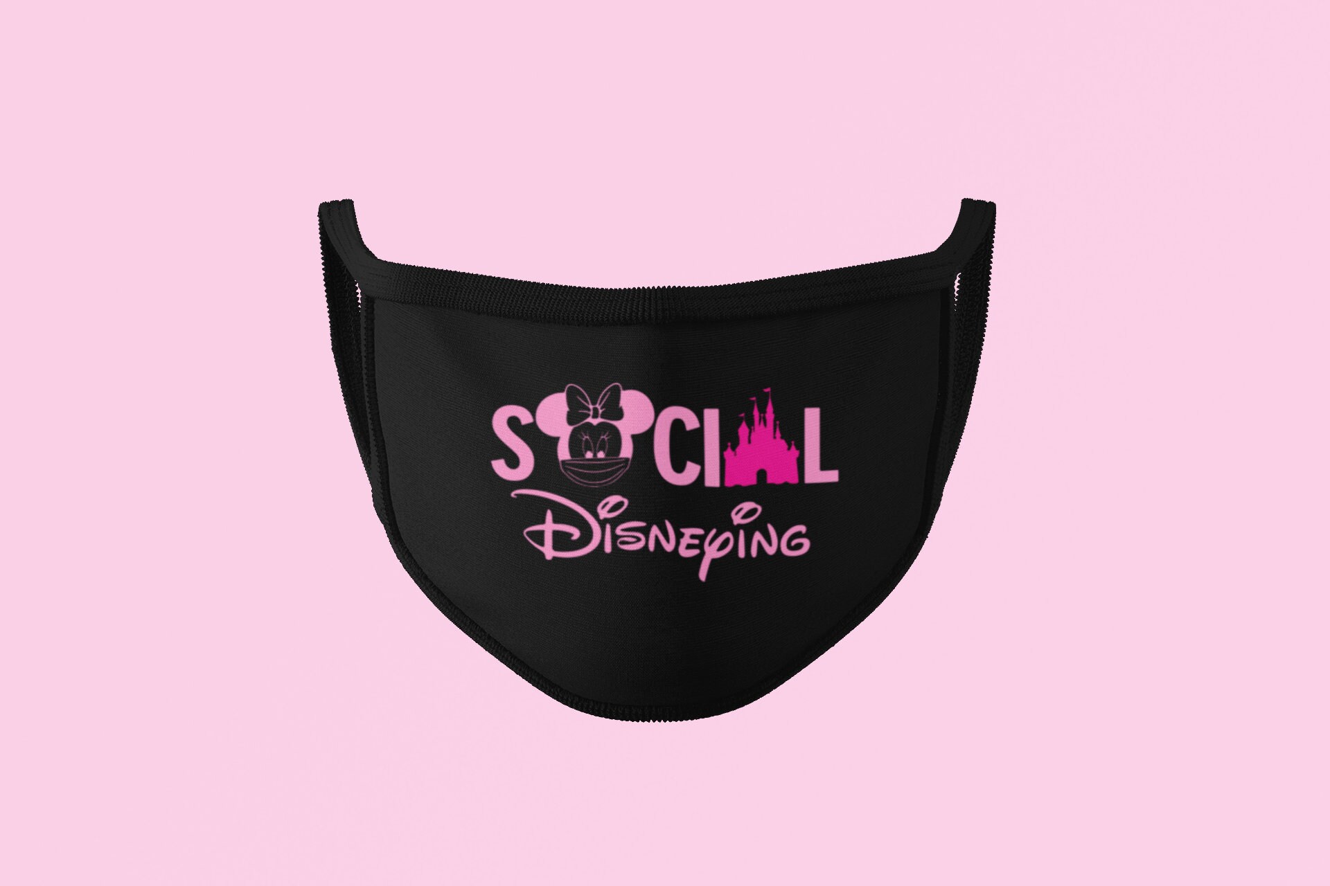 Social Disneying Disney Face Mask Disney Fashion Face Mask - Etsy