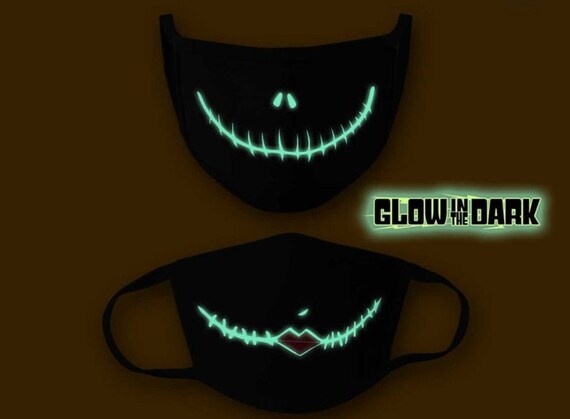 JACK and SALLY Face Mask the Nightmare Before Christmas - Etsy