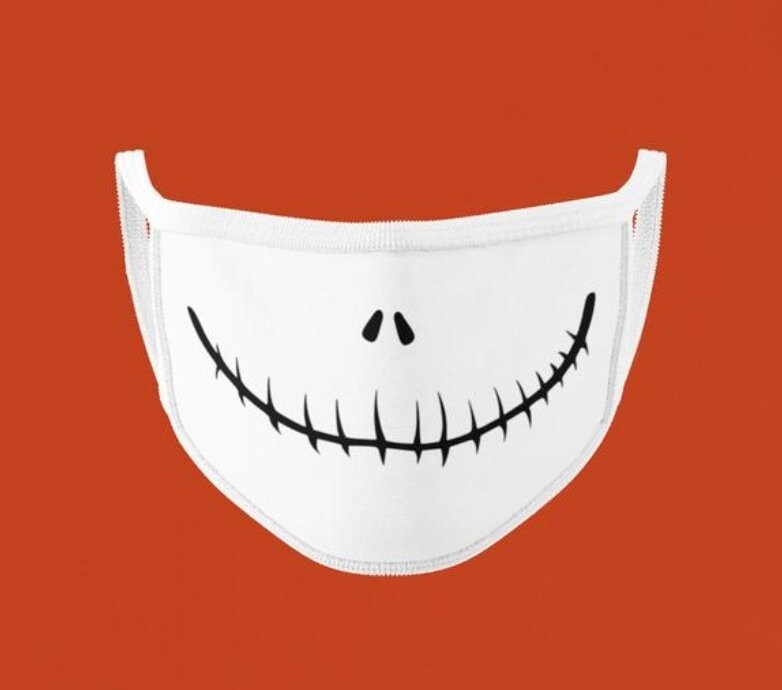 JACK and SALLY Face Mask the Nightmare Before Christmas - Etsy