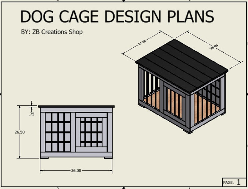 Custom Dog Kennel Plans - Etsy