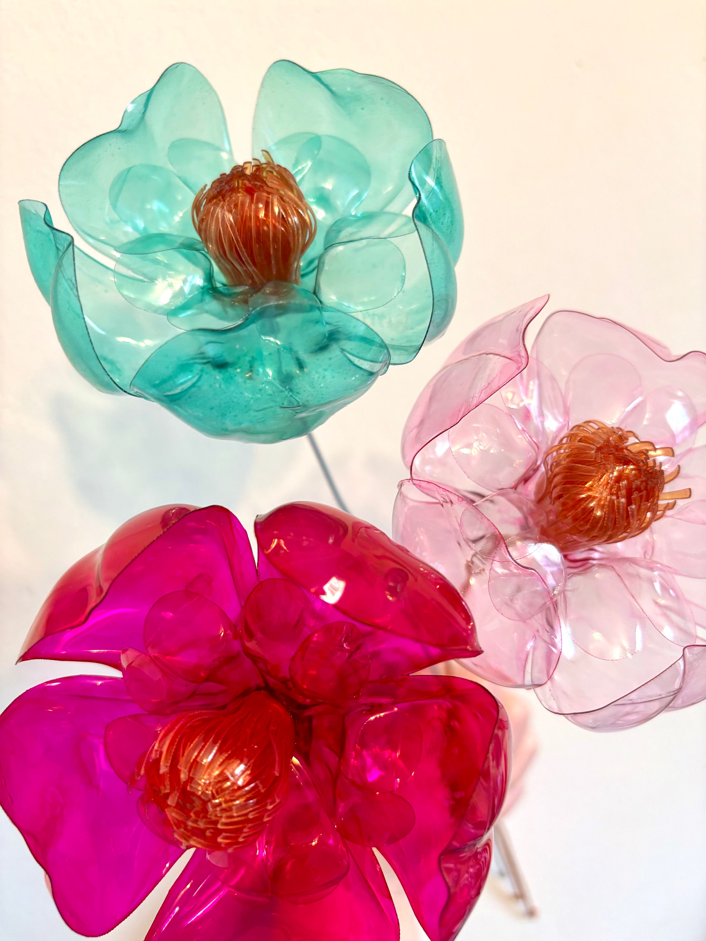 Recycled Plastic Bottle Large Flowers the Happy Small Bouquet, in Blush ...