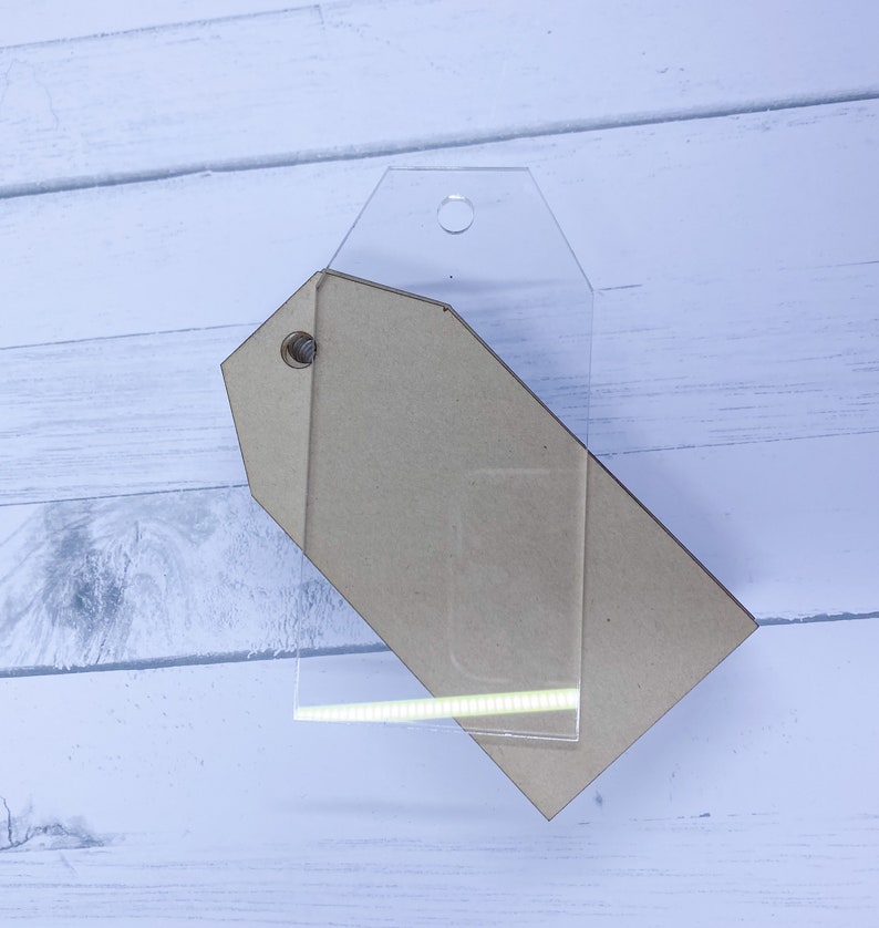 Set of 50 Blank Clear Acrylic Gift Tags | Etsy