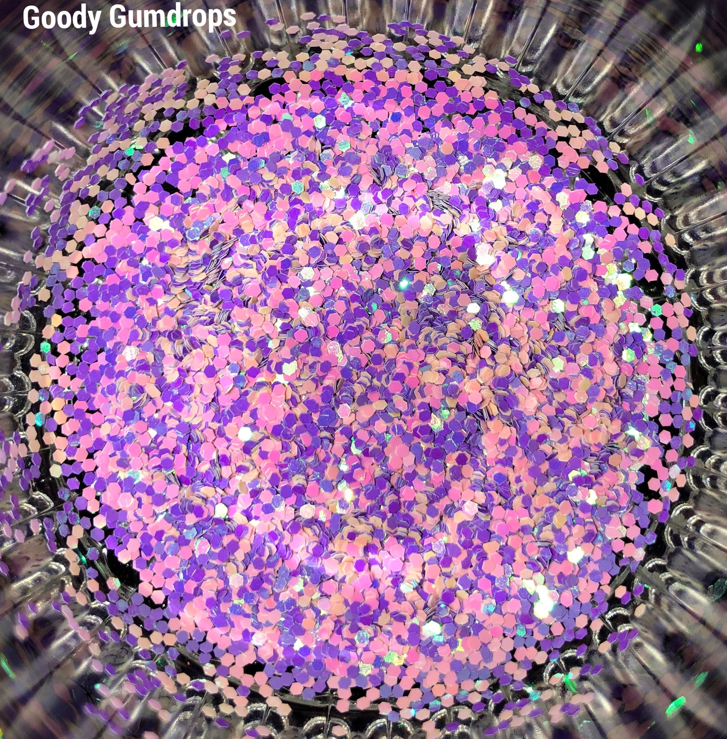 Goody Gumdrops-pink Purple Medium 1/40 Chunky Glitter Mix - Etsy