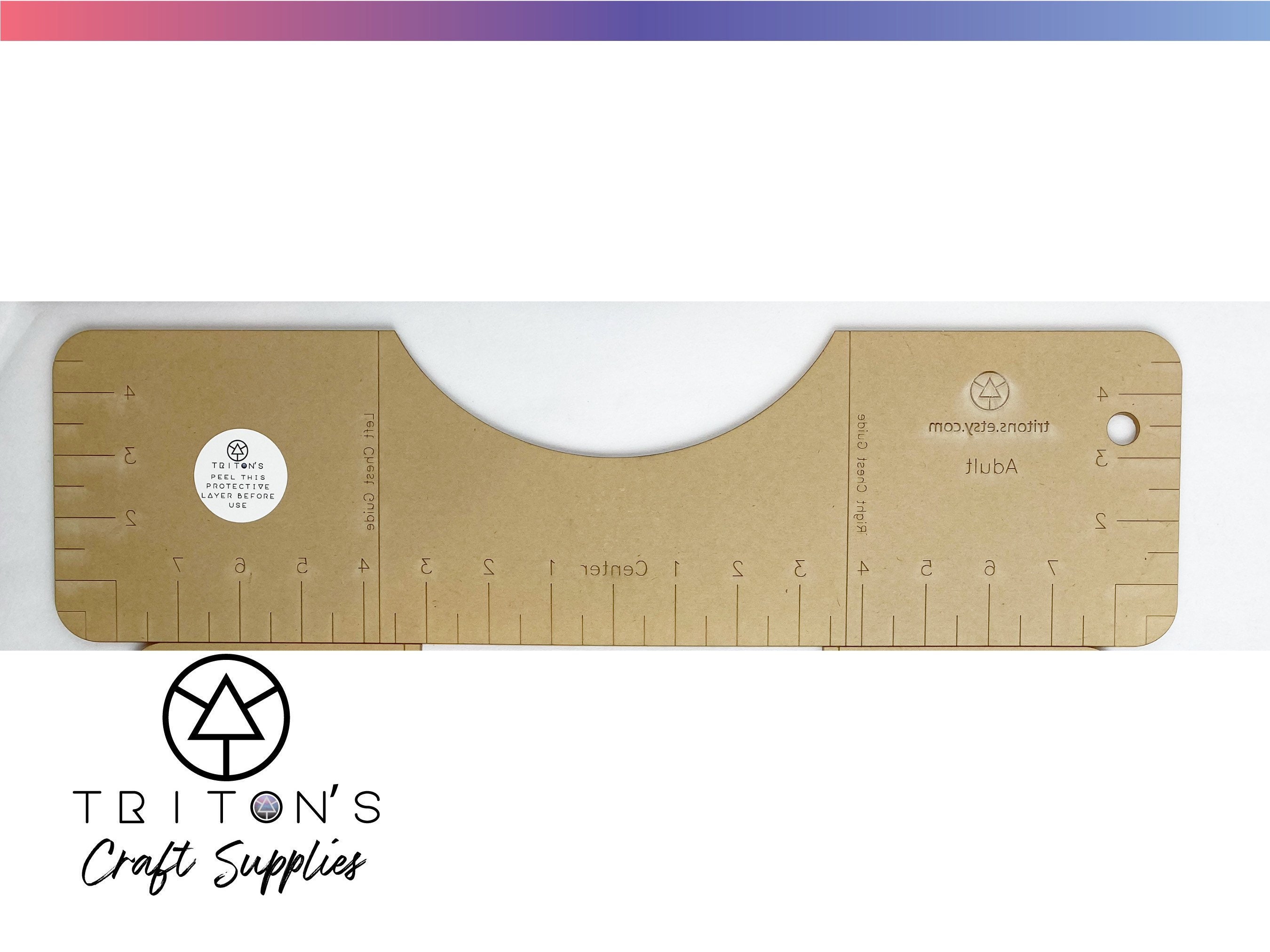 T Shirt Design Placement Guide Cast Acrylic Shirt Ruler - Etsy