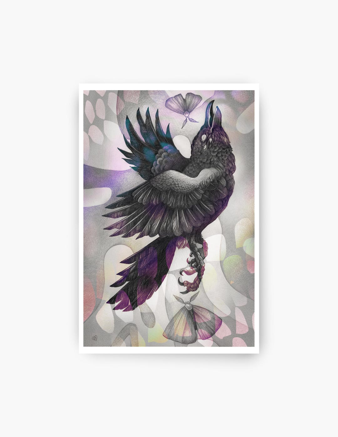 Mutant Crow Frosted Sticker - Etsy