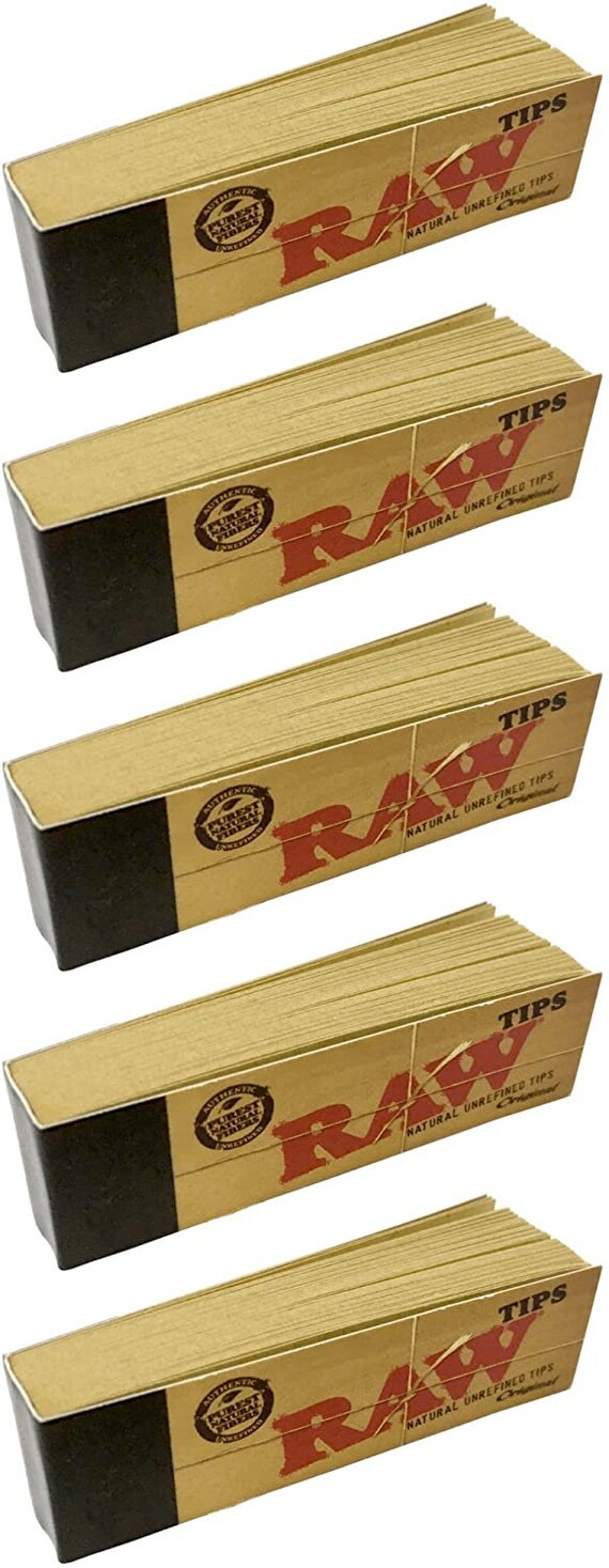5x Raw TIPS Roach Filter Booklet Books for Smoking Rolling | Etsy