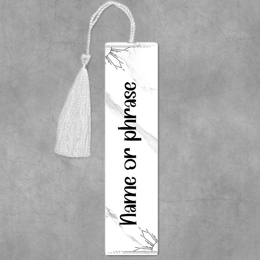 Personalized Metal Bookmark- Marble - Etsy