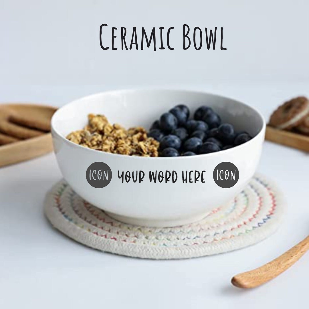 Personalized Ceramic Bowl - Etsy