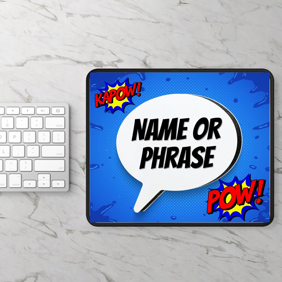 Personalized Mouse Pad- Comic - Etsy