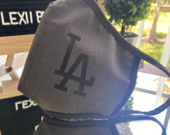 Dodgers Face Mask - Etsy