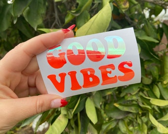 Good Vibes Decal - Etsy