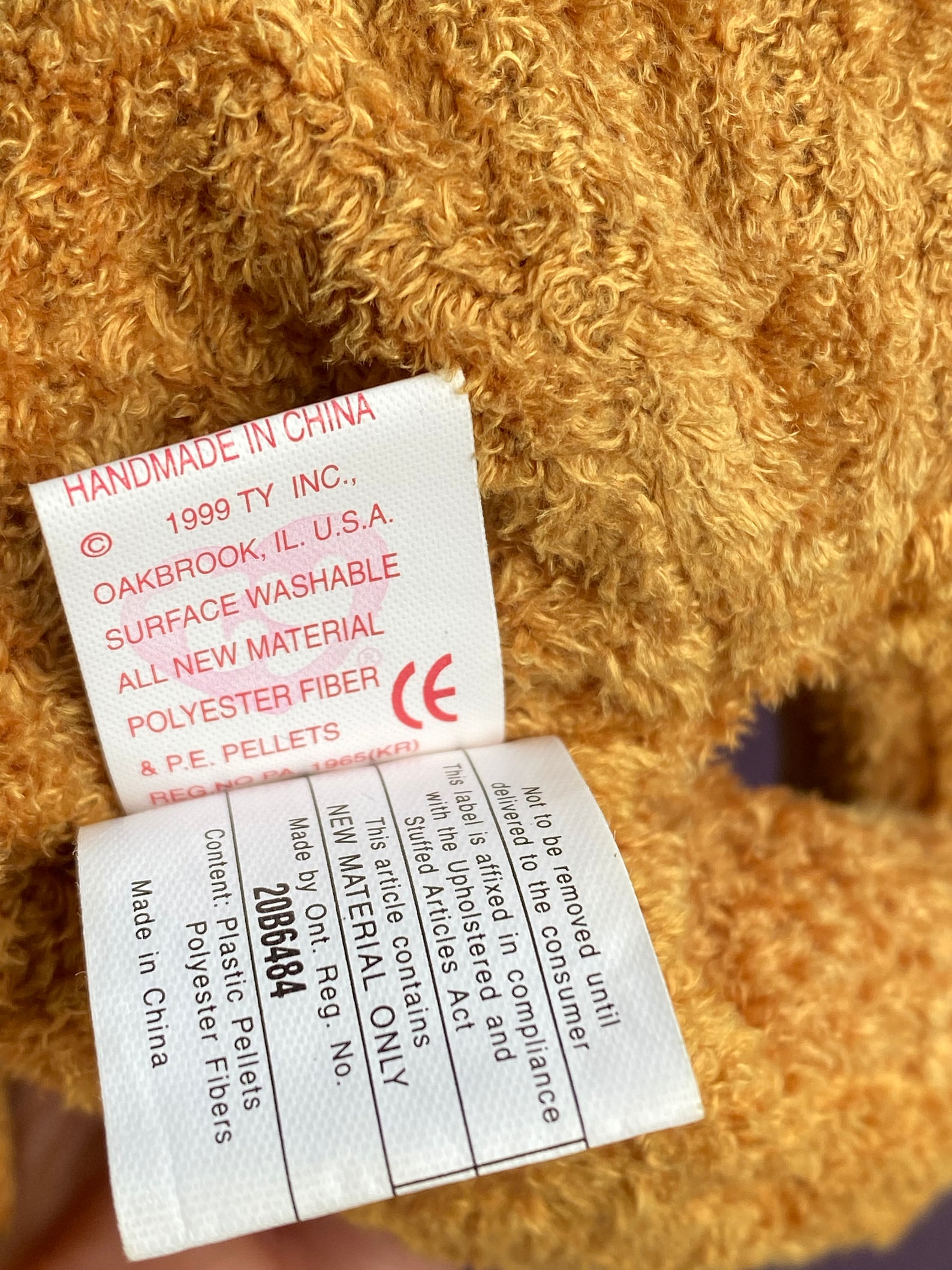 Rare "fuzz" Ty Beanie Baby With Tag Errors and Specialties - Mint ...