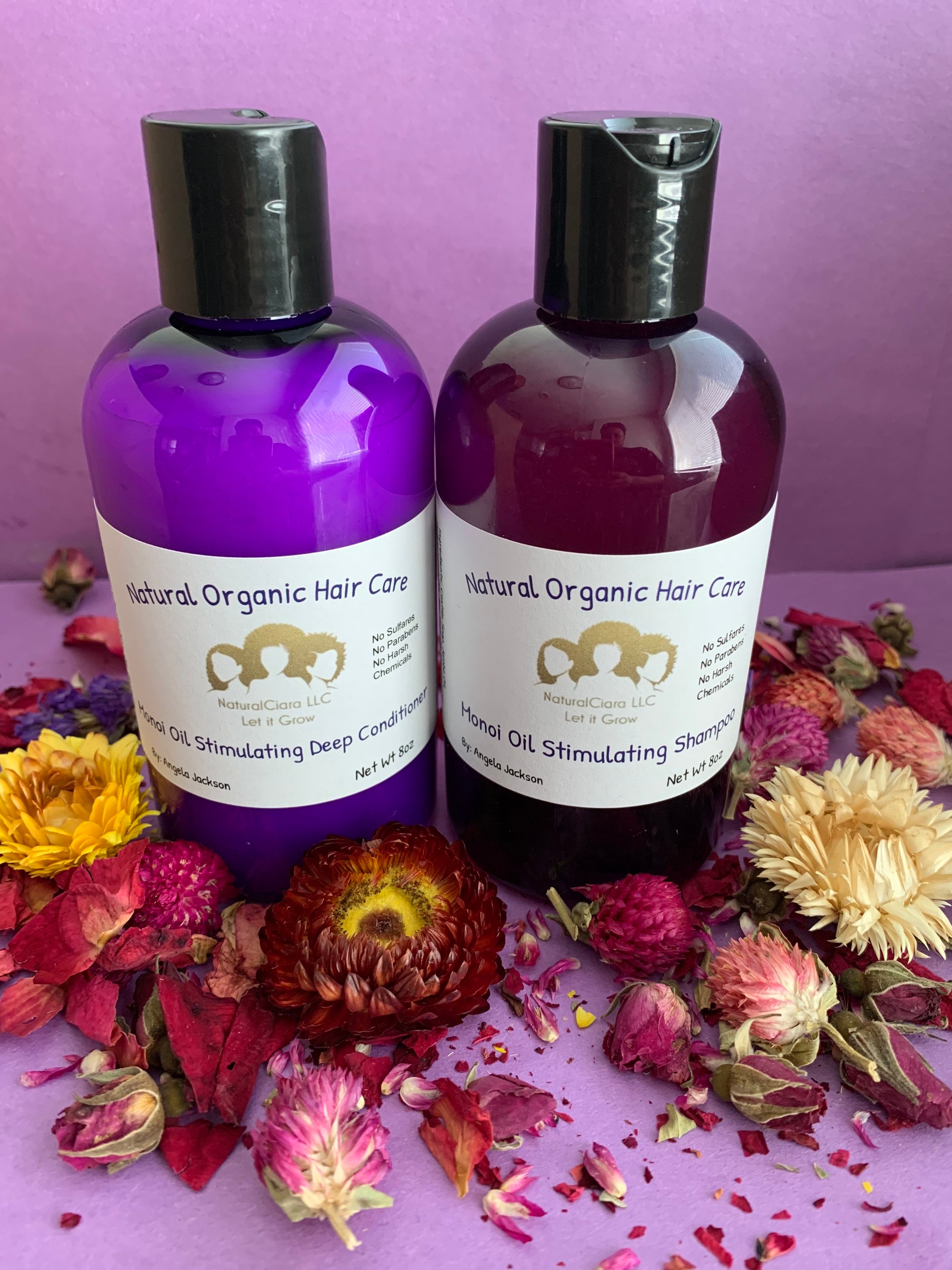 Monoi Oil Stimulating Shampoo & Deep Conditioner Set - Etsy España