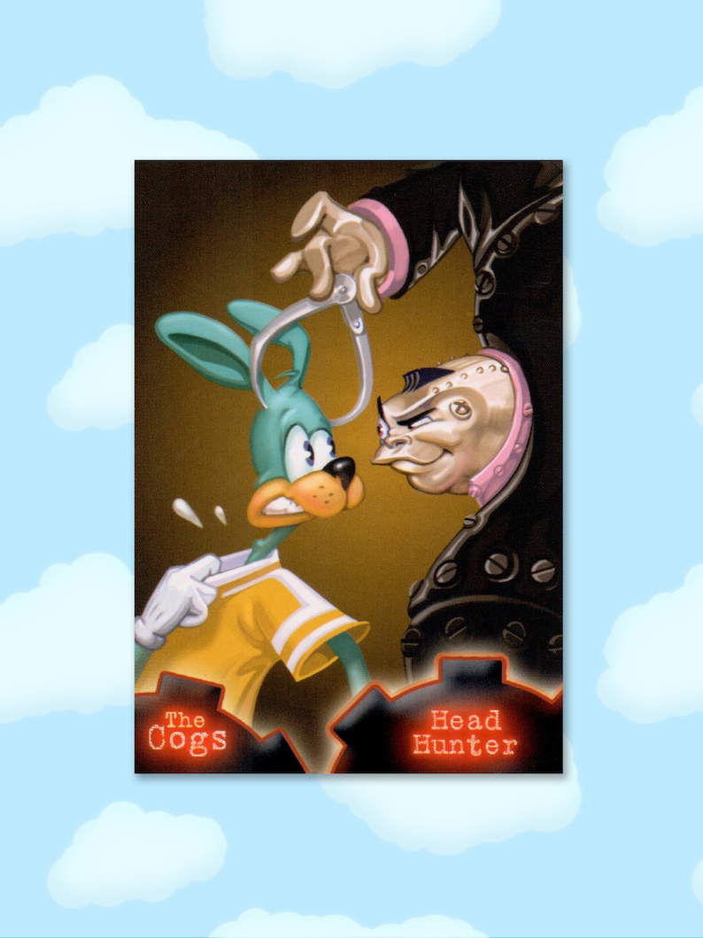 Head Hunter - Cogs - Series 3 Toontown Online Trading Card - Etsy