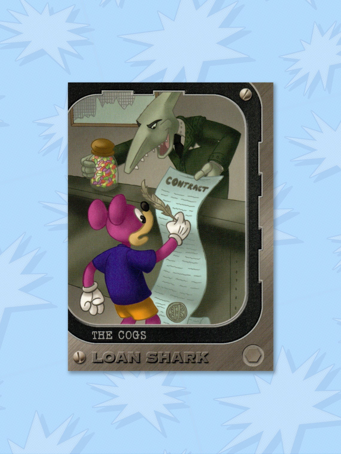 Loan Shark (2/22) - Cogs - Series 2 Toontown Online Trading Card - Etsy