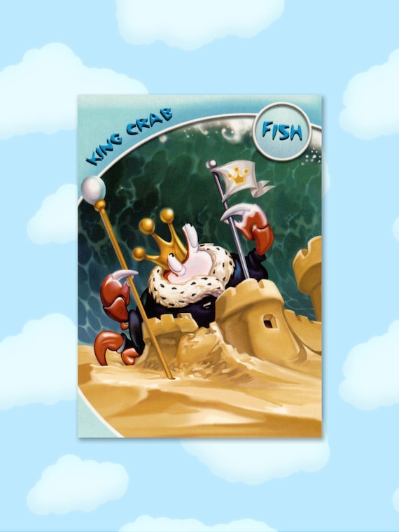 King Crab Fish Series 3 Toontown Online Trading Card | Etsy