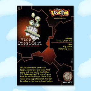 Sellbot V.P. Cogs Series 3 Toontown Online Trading Card - Etsy