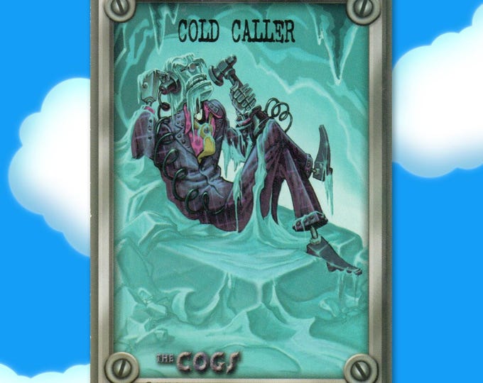 Cold Caller - Cogs - Series 1 Toontown Online Trading Card - Etsy