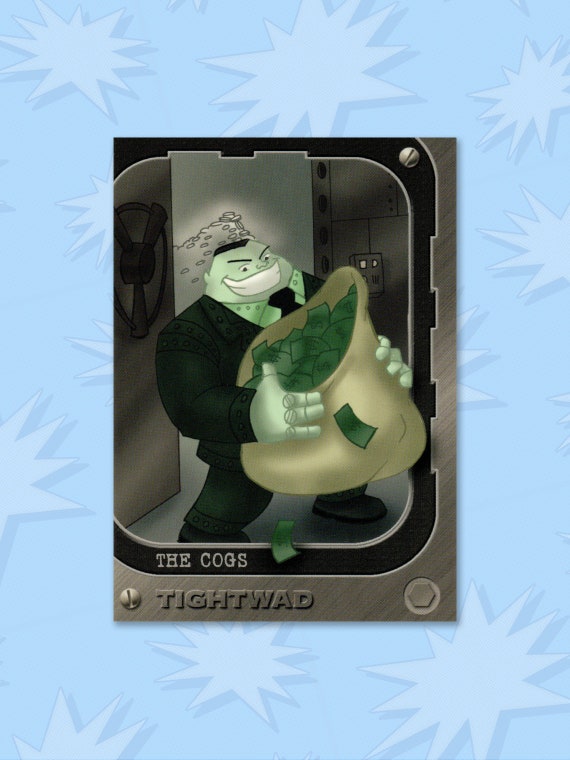 Tightwad 2/66 Cogs Series 2 Toontown Online Trading Card | Etsy