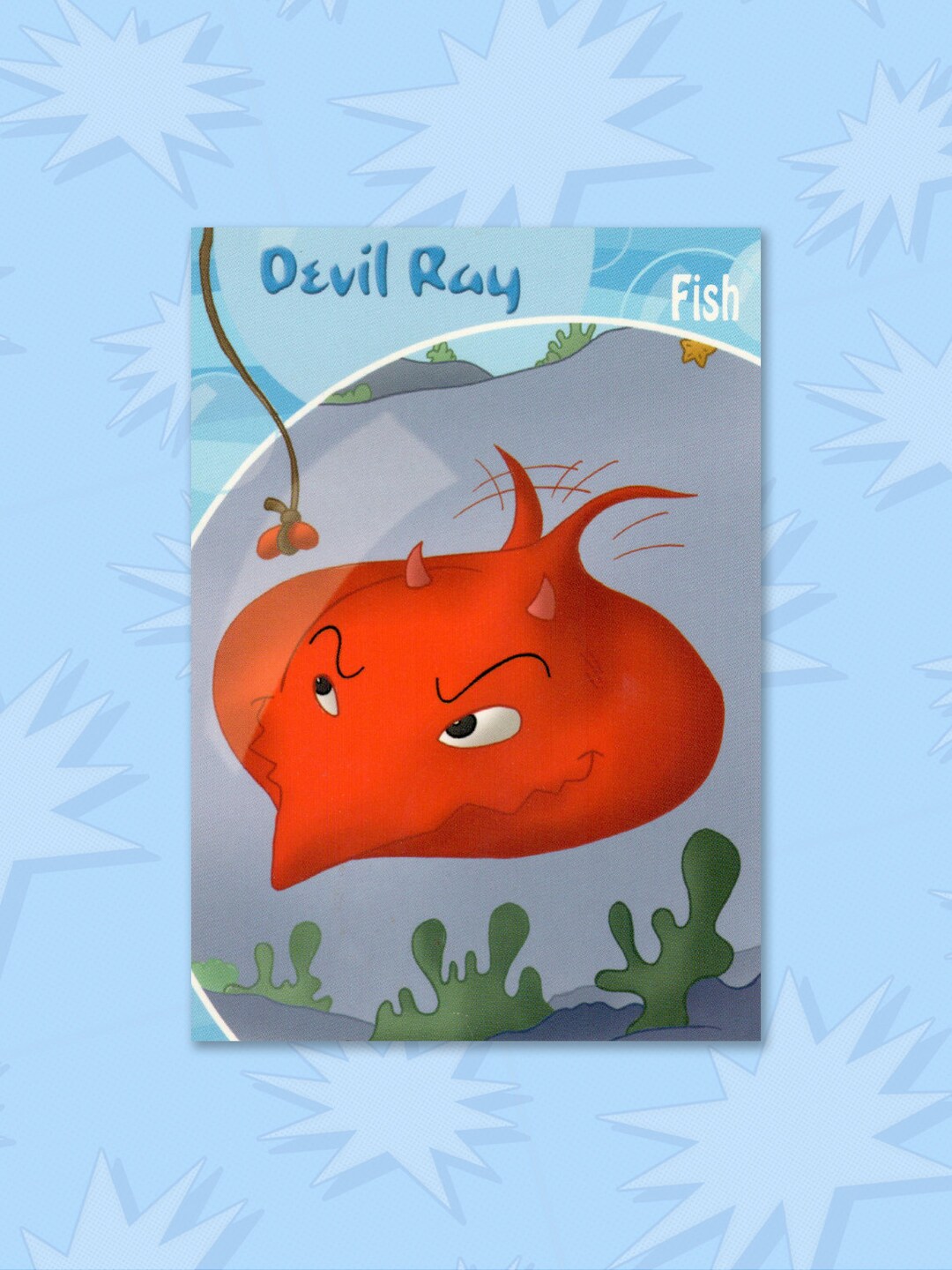Devil Ray (2/54) - Fish - Series 2 Toontown Online Trading Card - Etsy