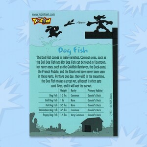 Dog Fish (2/83) - Fish - Series 2 Toontown Online Trading Card - Etsy