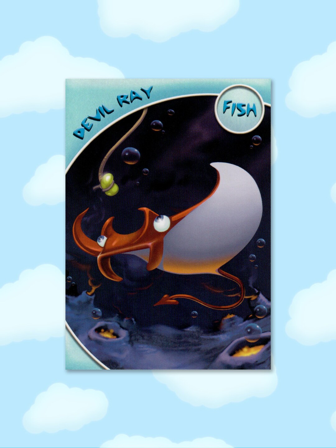Devil Ray Fish Series 3 Toontown Online Trading Card - Etsy