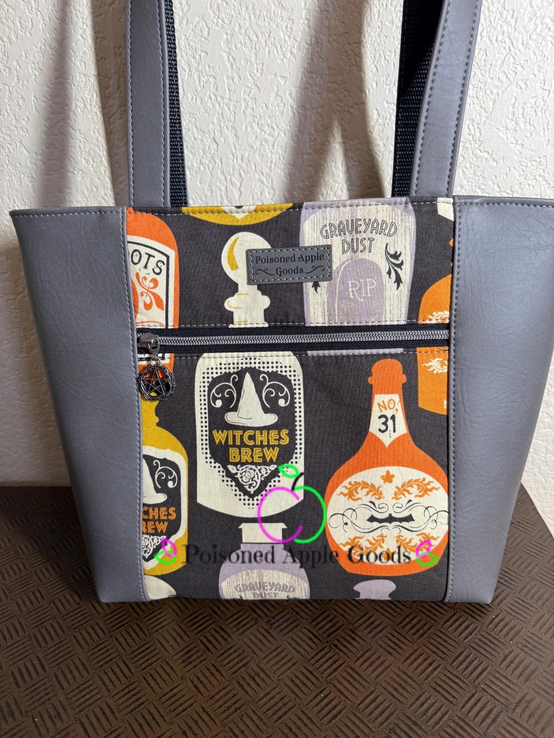 Witchy Potions Tote Bag, Gothic Style Vinyl Purse - Etsy
