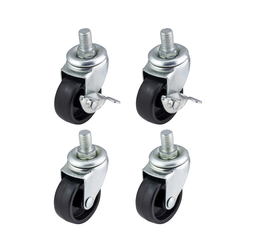 Qty. 4 X 40mm Swivel Castors With Brakes Furniture, Appliance ...