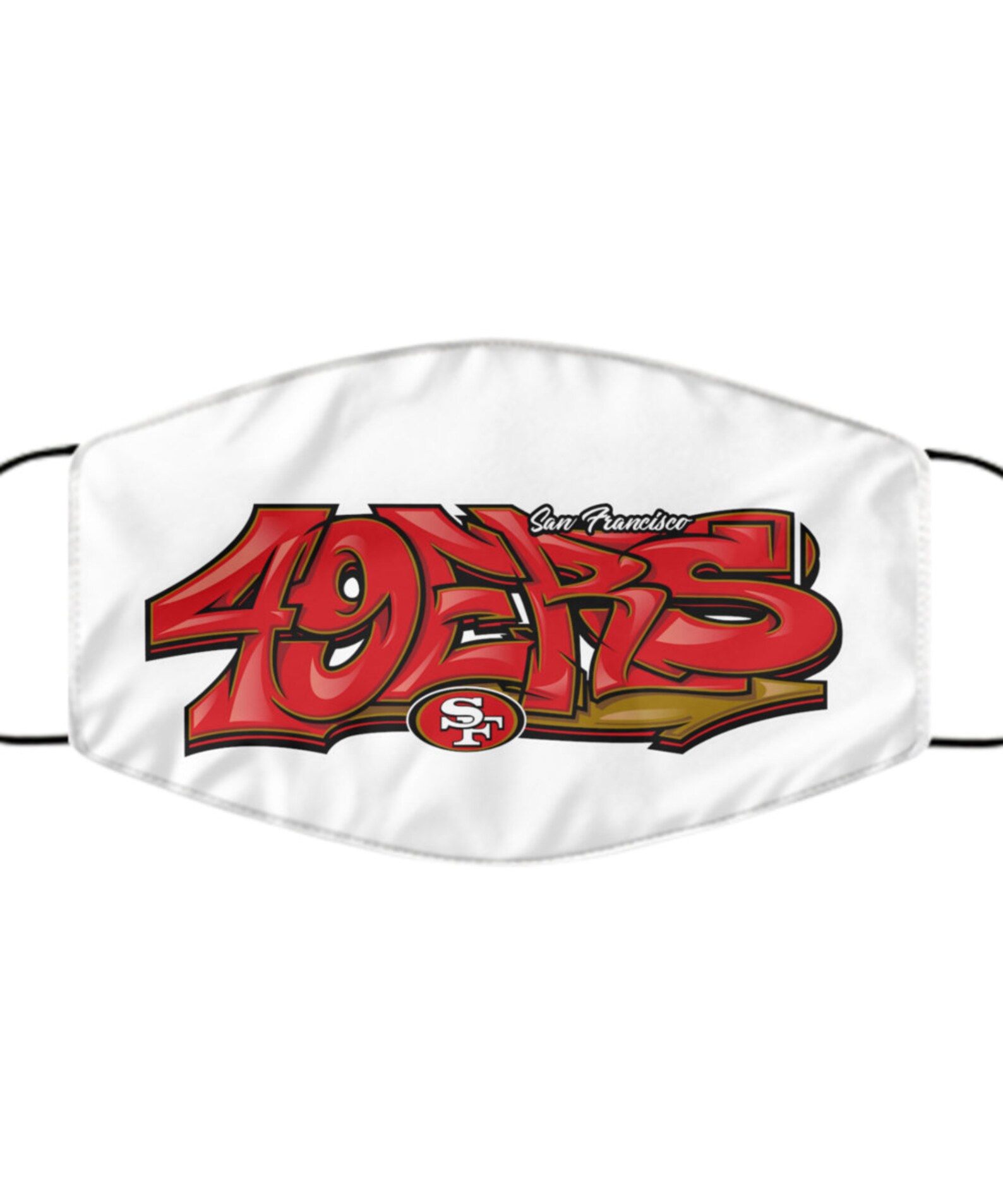 49ers Face Mask San Francisco Forty Niners Face Cover Graffiti | Etsy