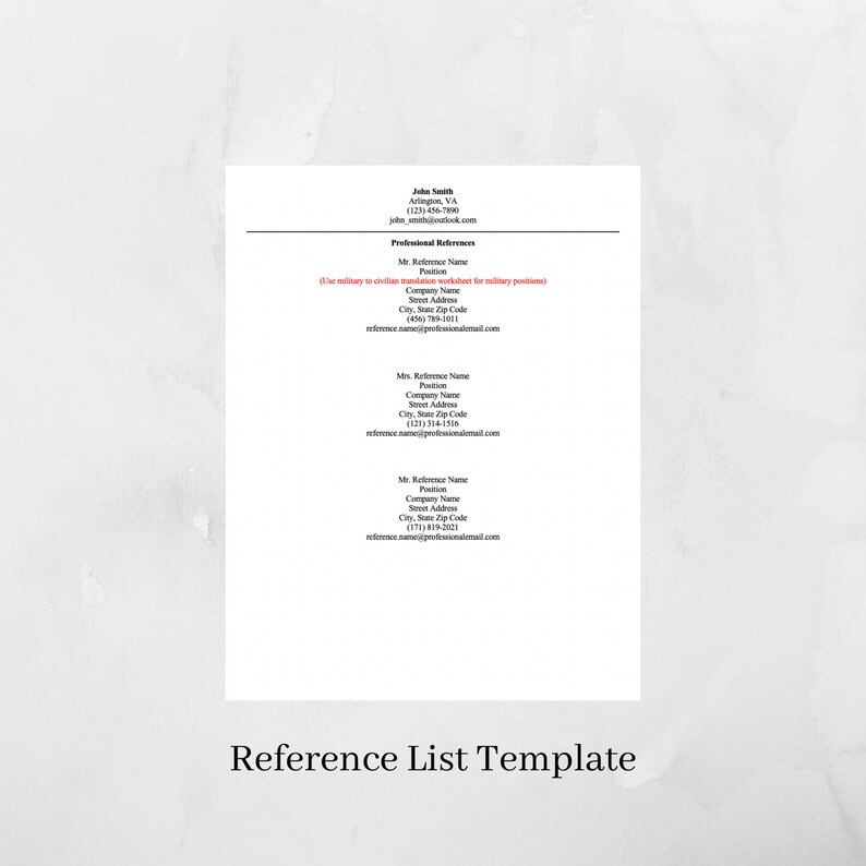 Transitioning Military Federal Resume Template Government Resume ...