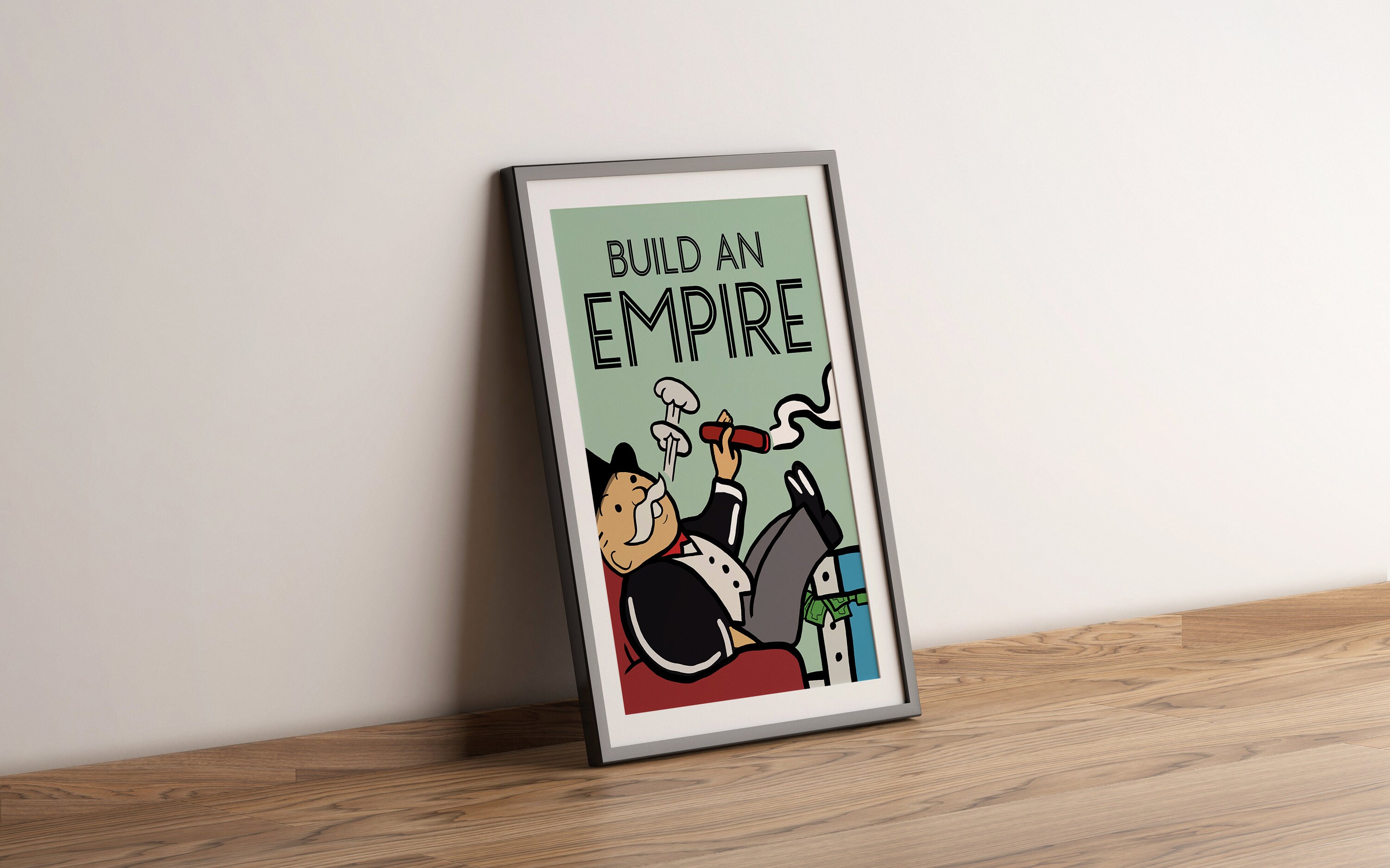 Monopoly Inspired Print - Monopoly Motivational Print - Build an Empire ...