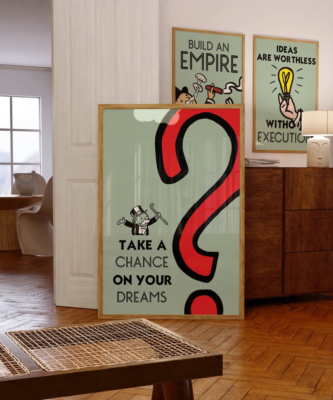 Monopoly Motivational Print Monopoly Poster Monopoly Print Motivational ...