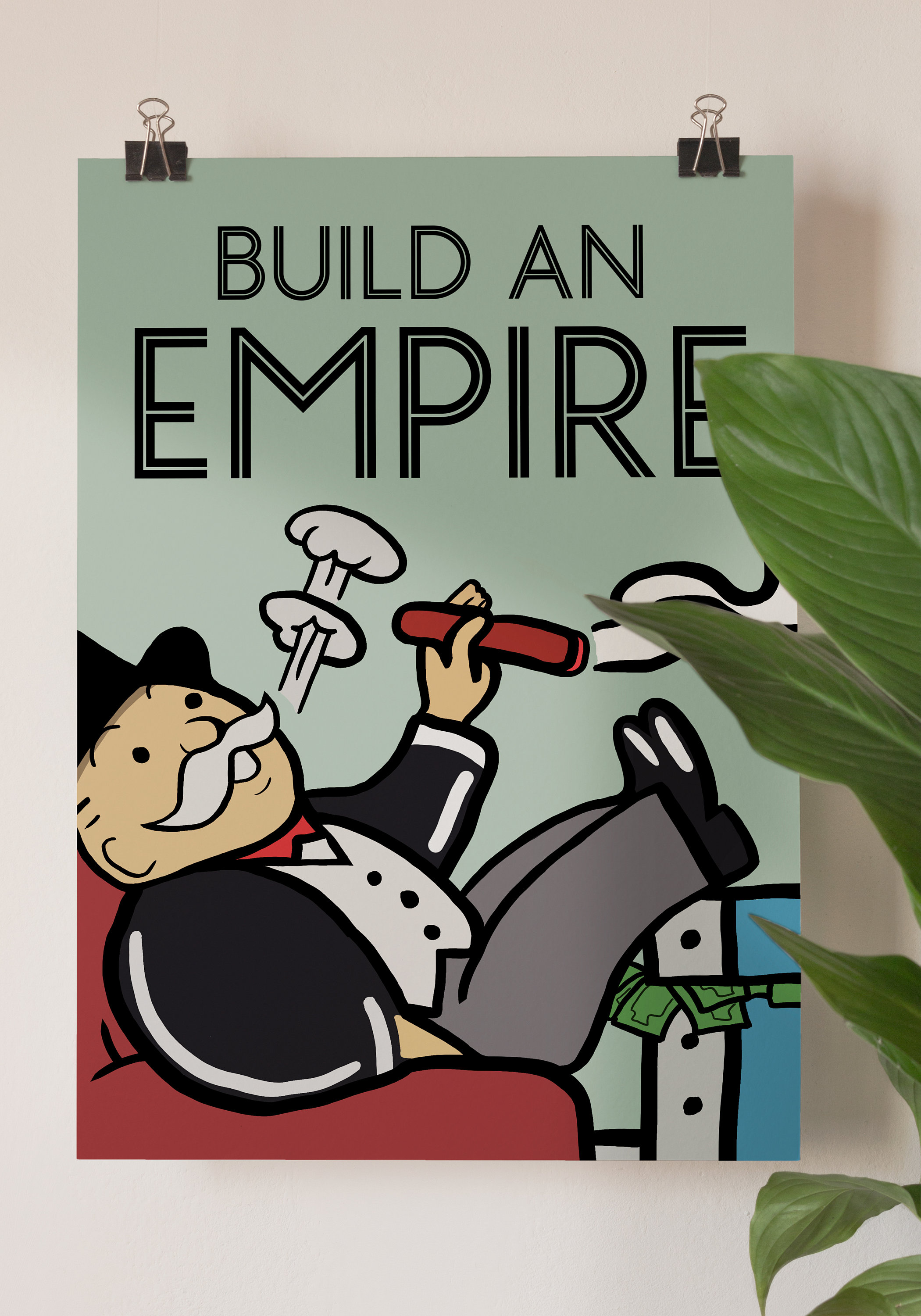 Monopoly Inspired Print - Monopoly Motivational Print - Build an Empire ...