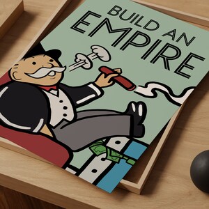 Monopoly Inspired Print - Monopoly Motivational Print - Build an Empire ...