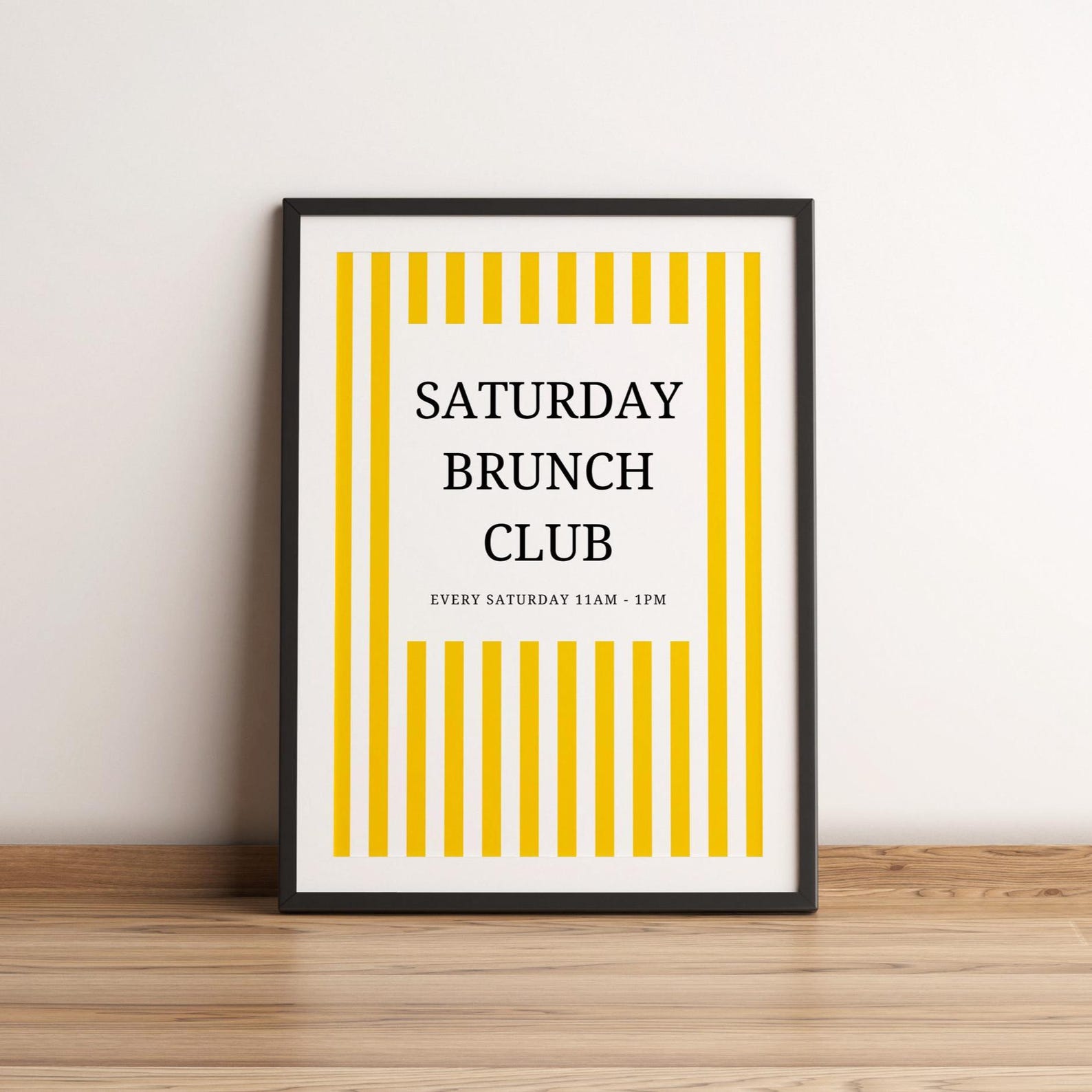 Sunday Brunch Club Print - Trendy Wall Art Print - Brunch Club Print ...